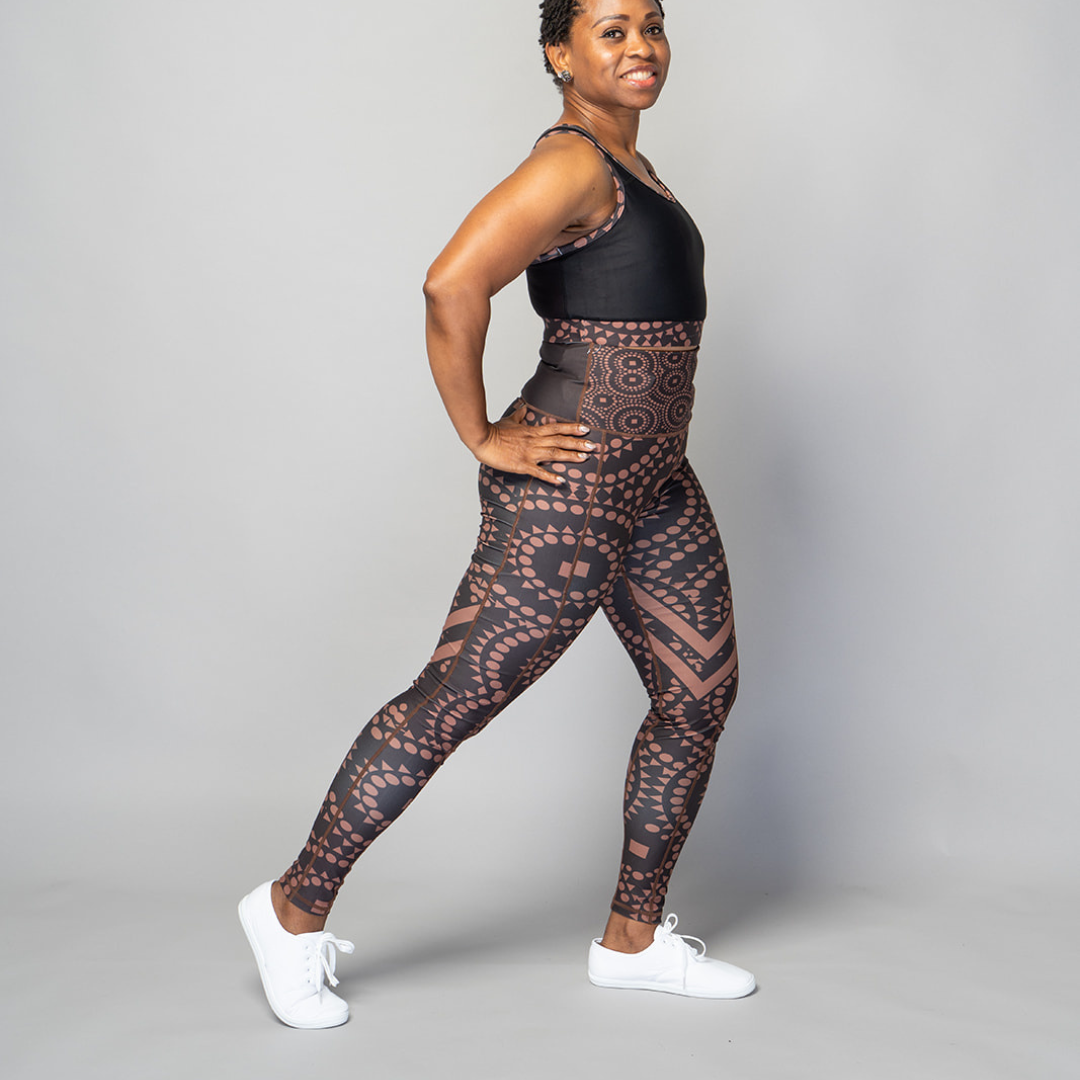 Signature Brown Splash Leggings – TYNA